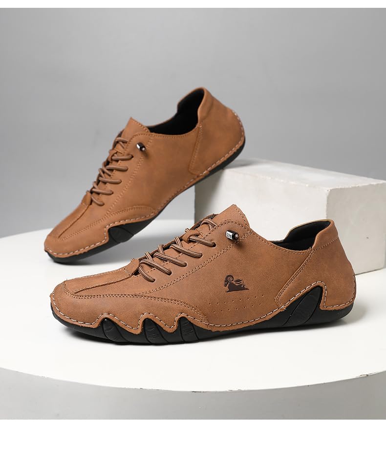 Kaegreel Handmade Beck Shoes Waterproof Leather Sneakers Non-Slip ...